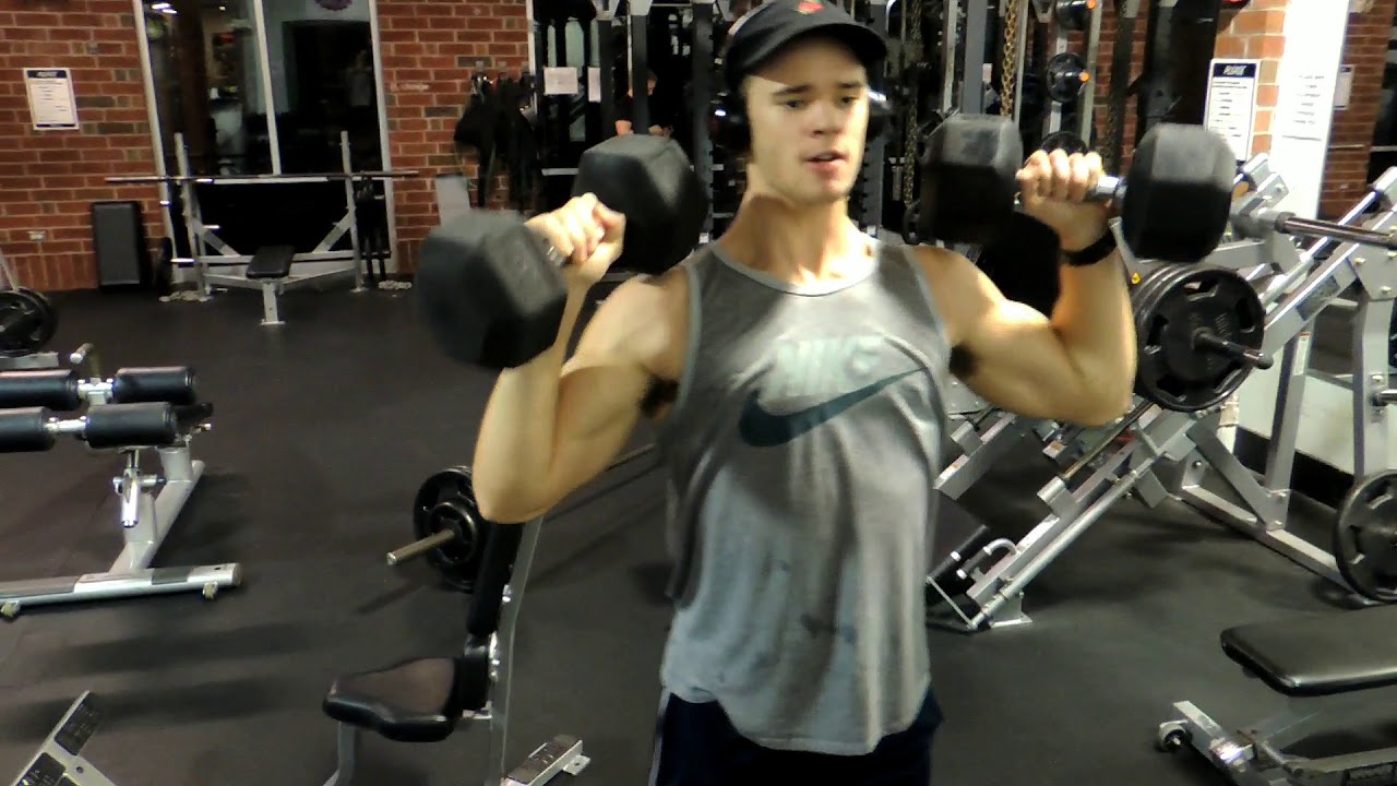 DB Hang Clean and Press - YouTube