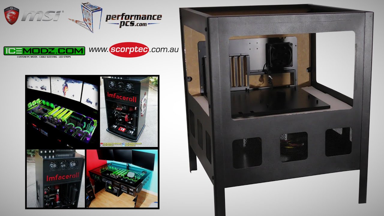 Custom made PC MOD built from scratch PAX DISPLAY - computer gaming rig ...