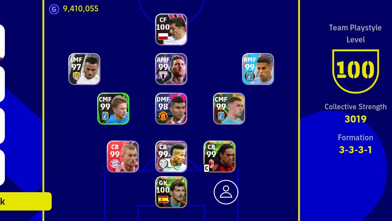 How To Get 3-3-3-1 Formation In Efootball 2023 | 3331 Formation In ...