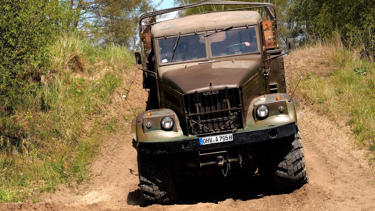 Offroad fahrt mit Kraz-255 - YouTube