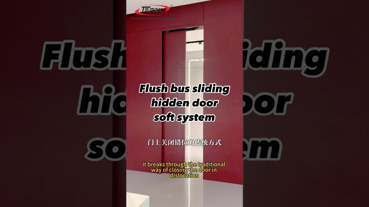 soft closing bus flush sliding door system #hiddendoor #doorhardware # ...