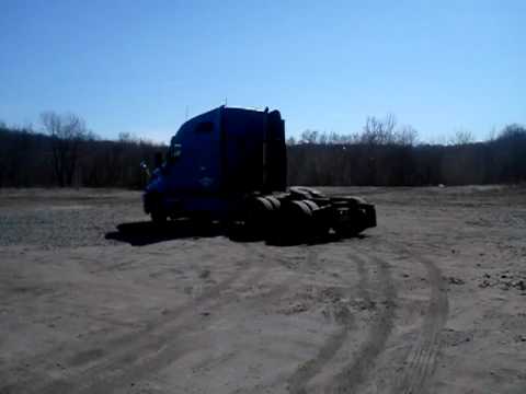 Tractor Trailer Backing up - YouTube