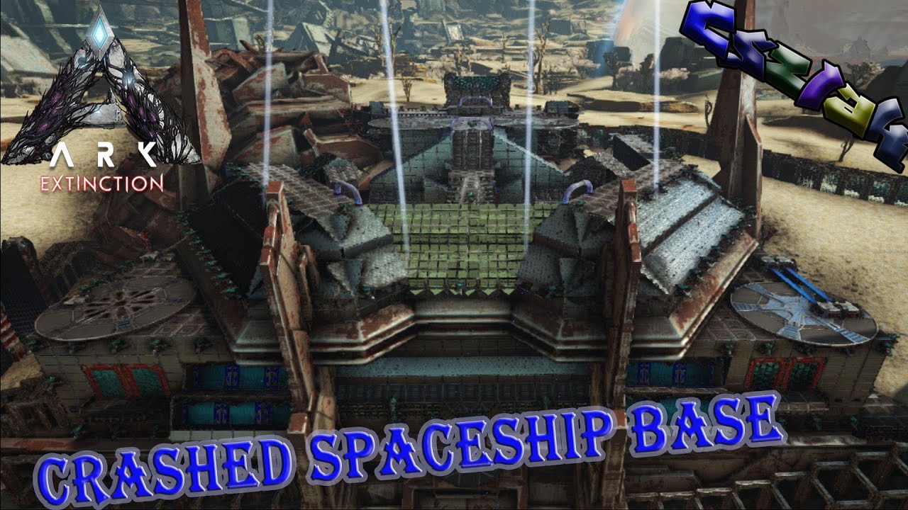 Crashed Spaceship Base - ARK: Extinction Map (Speed Build) [cszlak ...