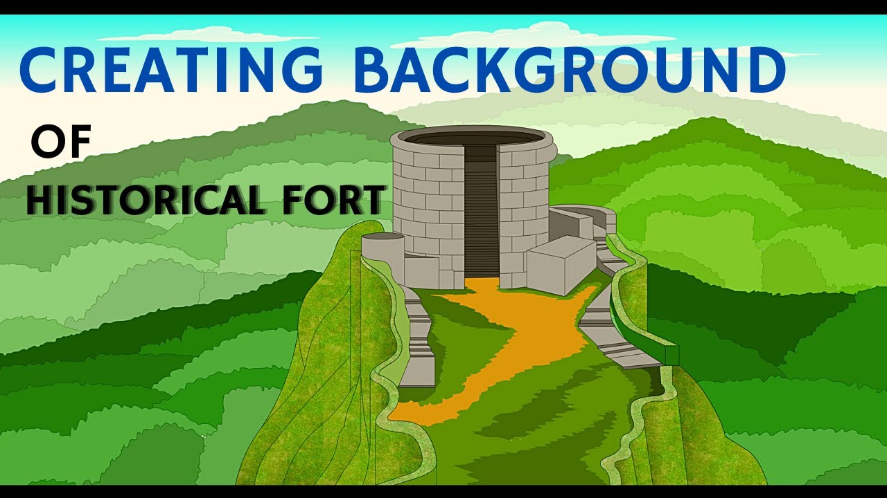 Creating Background of Historical Fort | Background Creation For ...