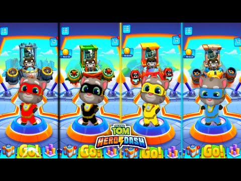 Talking Tom Hero Dash - Super Tom Save The City & All Heroes - Red ...