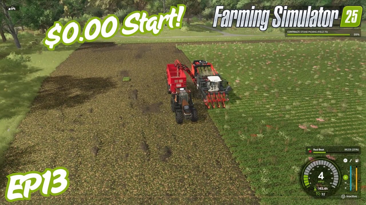 Starting With $0 No Equipment Peas Harvest!! Farming Simulator 25 FS25 ...