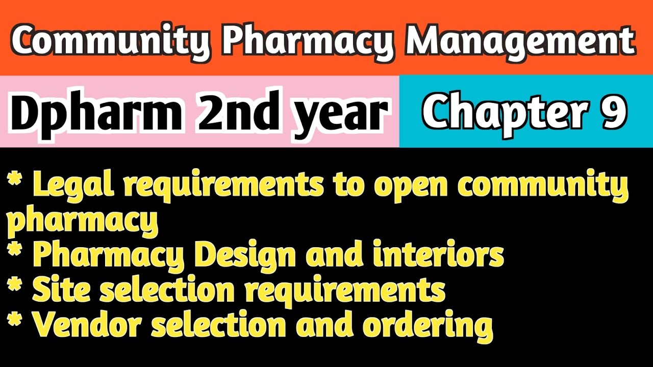 Community Pharmacy Chapter 9 in hindi || Community pharmacy management ...