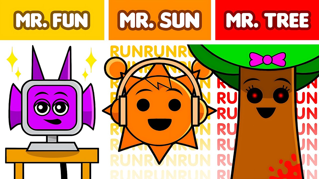 Incredibox Sprunki But Mr. Fun Computer VS Mr. Sun VS Mr. Tree (ALL ...