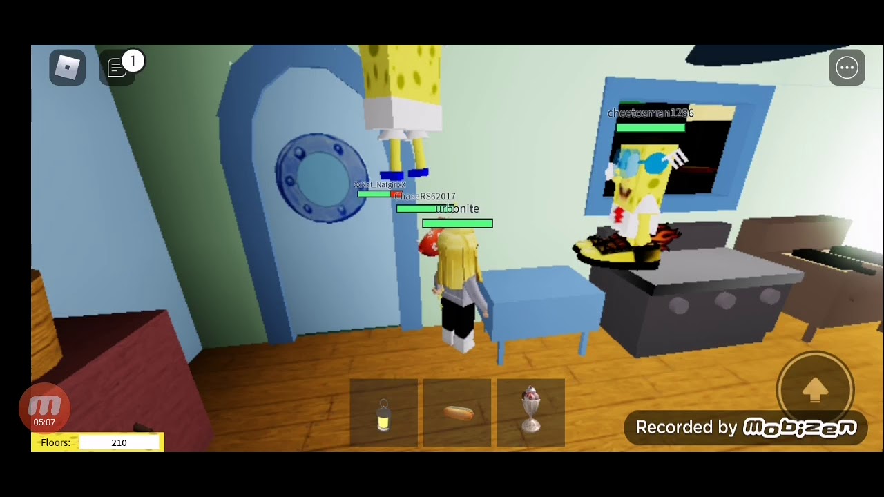 Playing spongebob elevator - YouTube