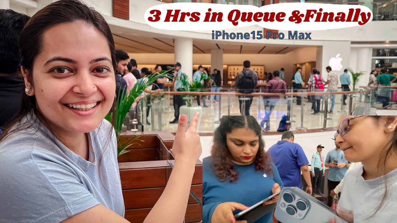 Buying Iphone 15 Pro Max at Apple Store, Delhi | Day 1 - YouTube