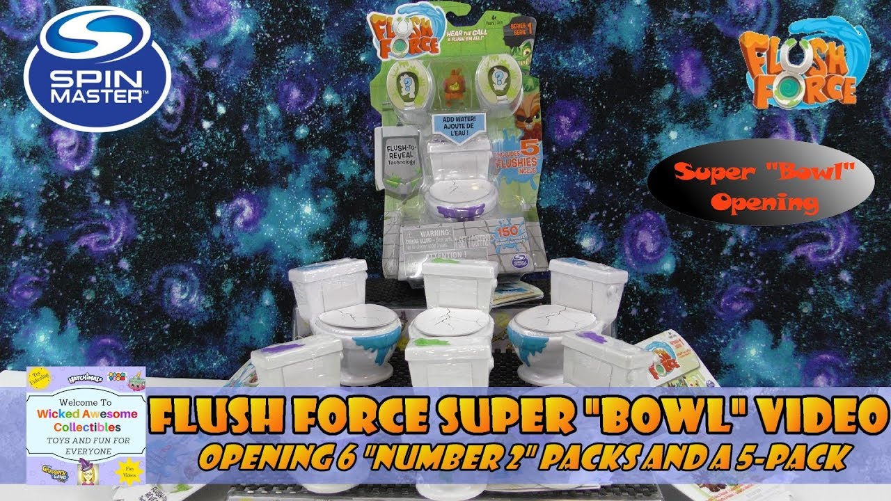 Flush Force Super "Bowl" Unboxing With 6 "Number 2" Packs And A 5-Pack ...