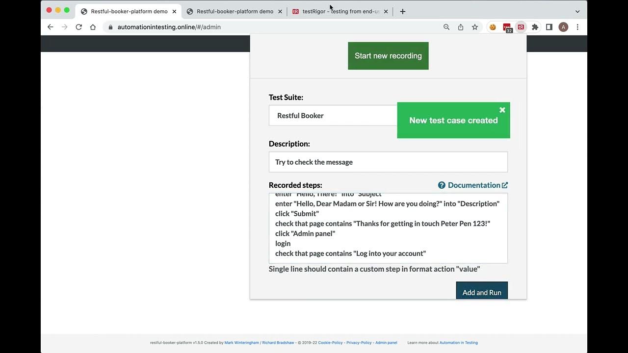 How to create a UI automated test with testRigor - YouTube