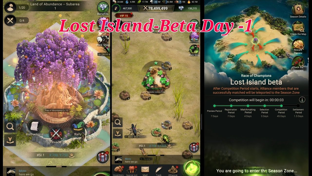 Day - 1 Lost island Beta version || The Ants Underground Kingdom - YouTube