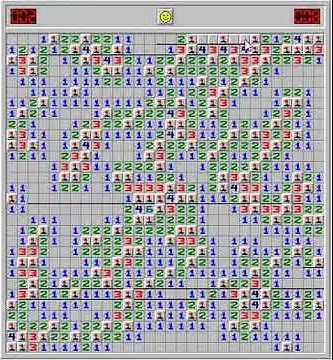 The bot completes minesweeper mega field in 8 seconds - YouTube
