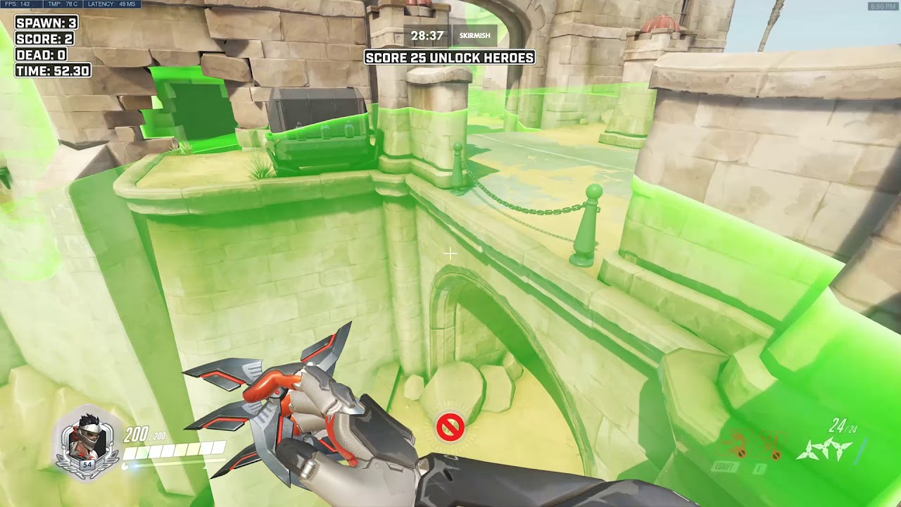 Genji Parkour Havana below 60s pb + beating that pb again - YouTube