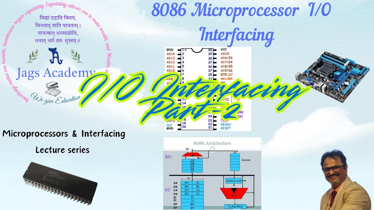8086 Microprocessor I/O Interfacing Part-2 - YouTube