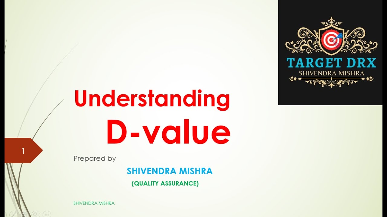 CONCEPT OF D VALUE/ Understanding D value / #shivendramishra #targetdrx ...