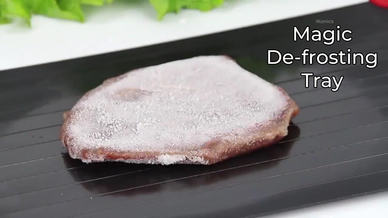 Ikonics Magic Defrosting Tray - YouTube