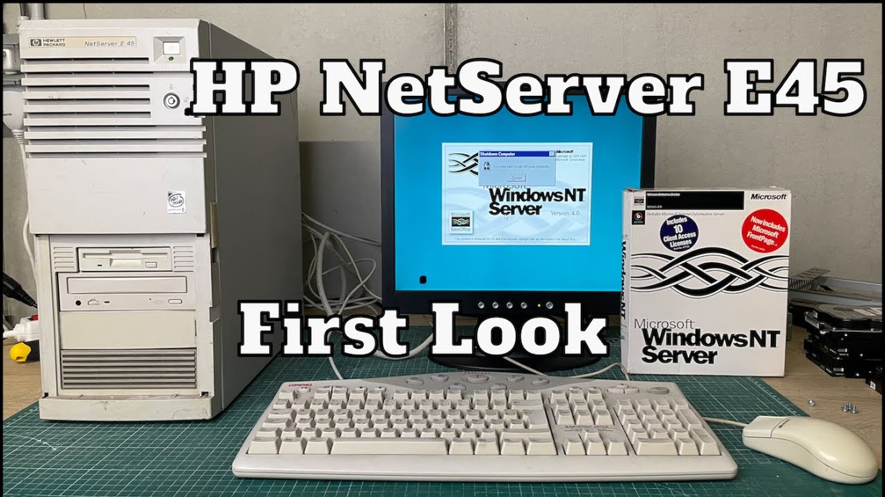 HP NetServer E45 first look - YouTube