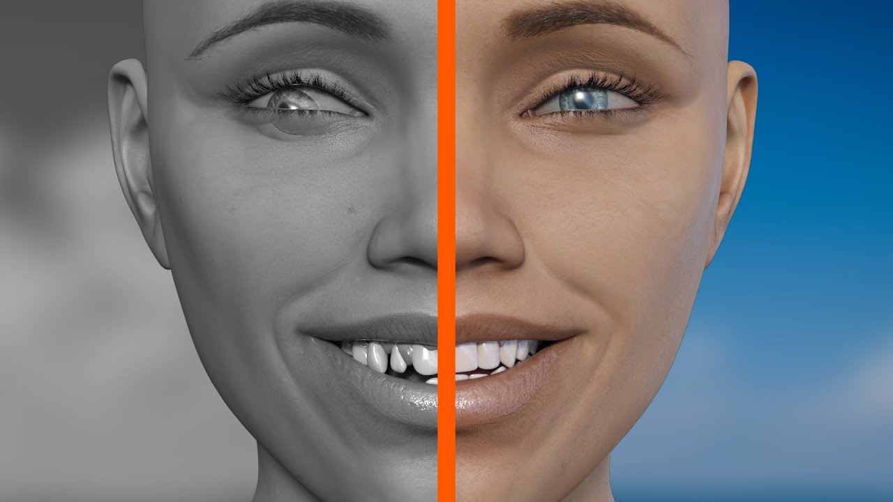How to fix damaged teeth or eyes using morphs in Daz Studio - YouTube