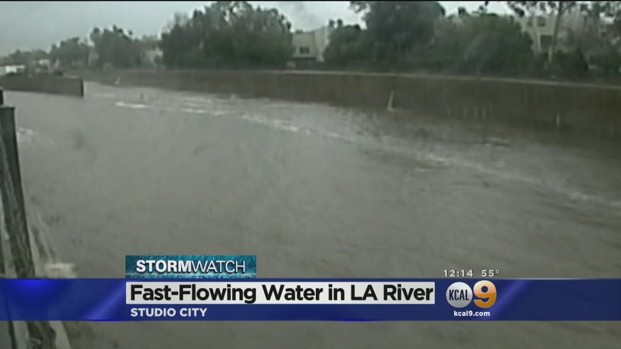 LA River Fills Up Within Hours A 2nd Day In A Row - YouTube