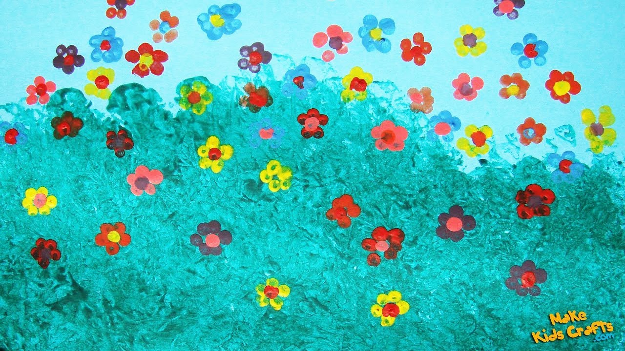 How to make Spring Meadow? | Spring crafts for preschoolers | Spring ...