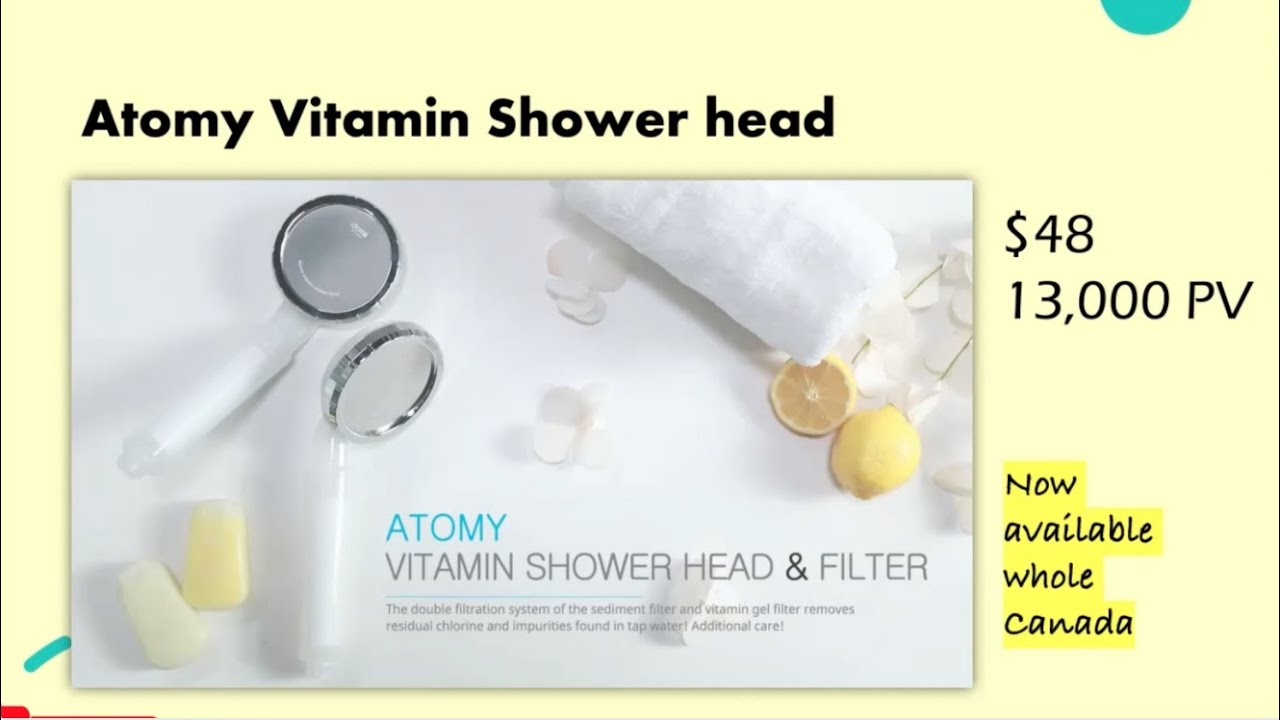 Atomy Vitamin shower head & Filter | healing shower - YouTube