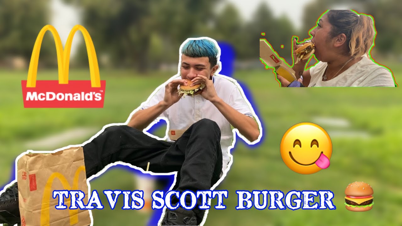 EATING THE TRAVIS SCOTT MEAL (enjoying lunch at the cemetery with Jr ...