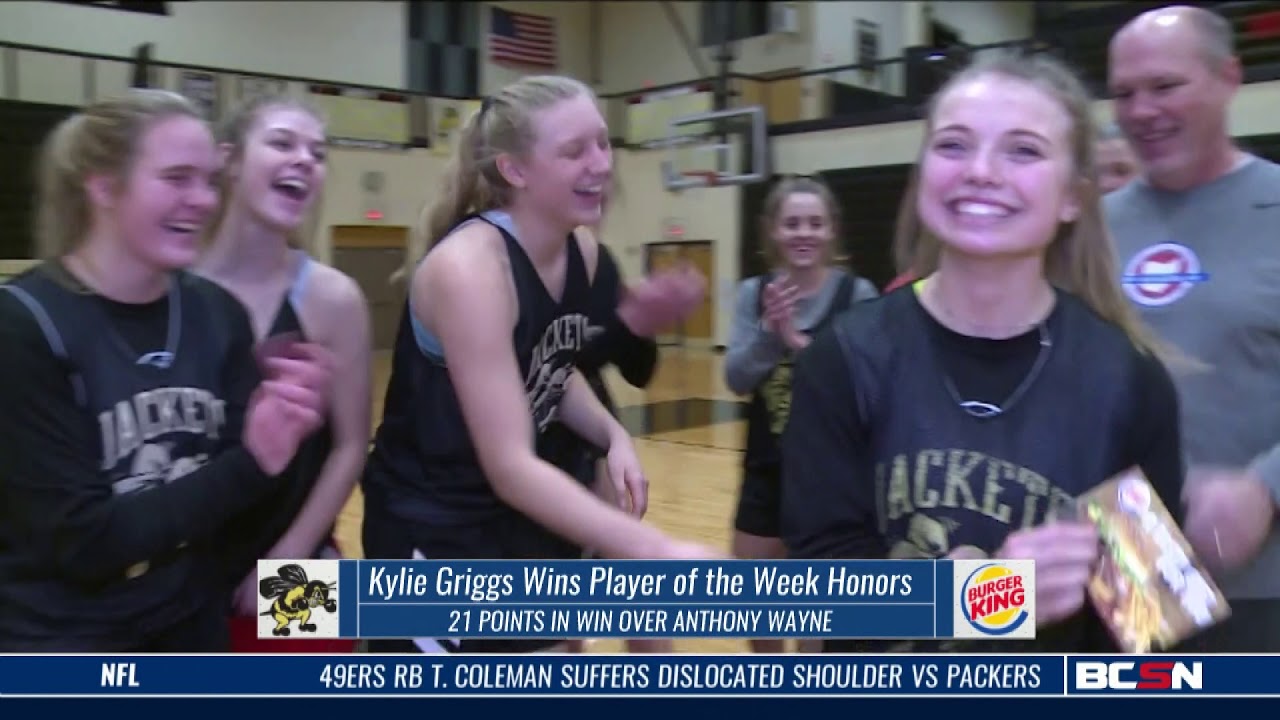 Kylie Griggs Wins Player of the Week - YouTube