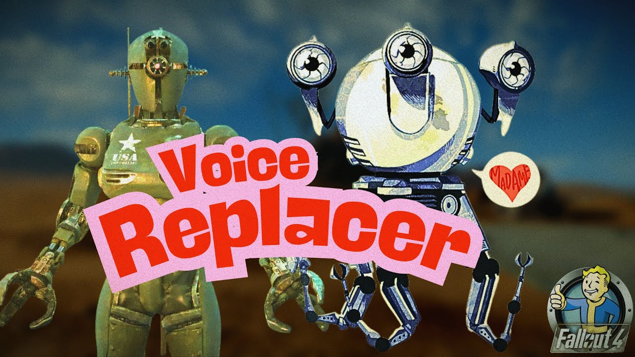 Fallout 4 - K.L.E.O. and Assaultron Voice Replacer: Curie Edition - YouTube