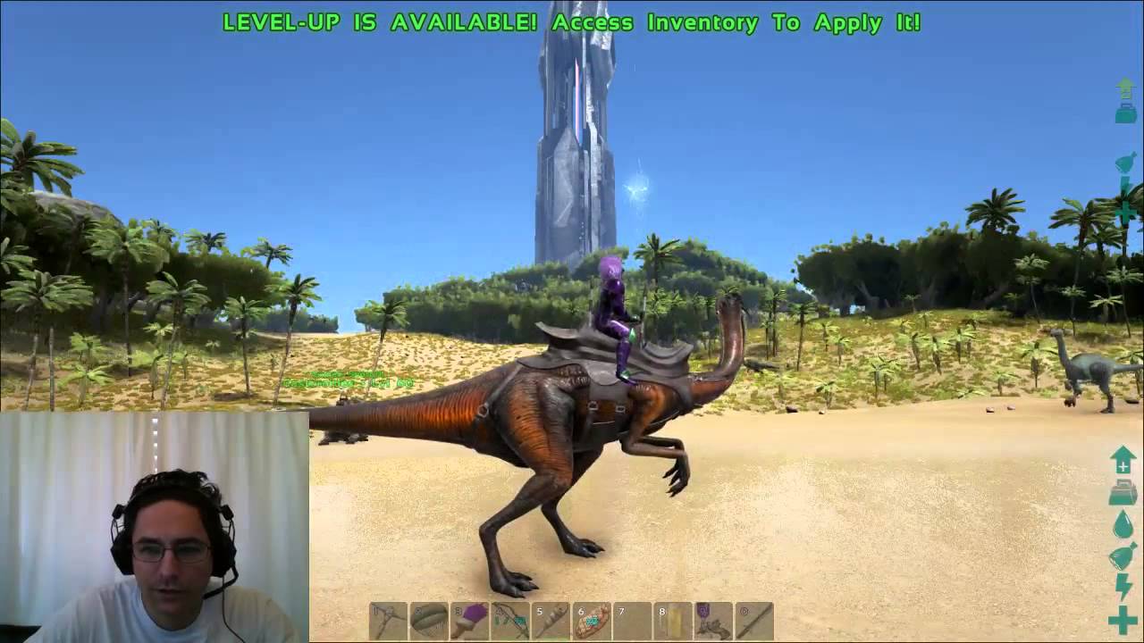 ARK Survival Evolved: Gallimimus Three Seat Saddle!!! - YouTube