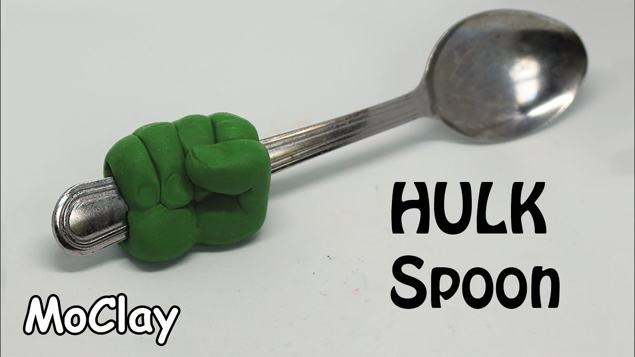 DIY The Incredible Hulk Spoon - Polymer clay tutorial - YouTube