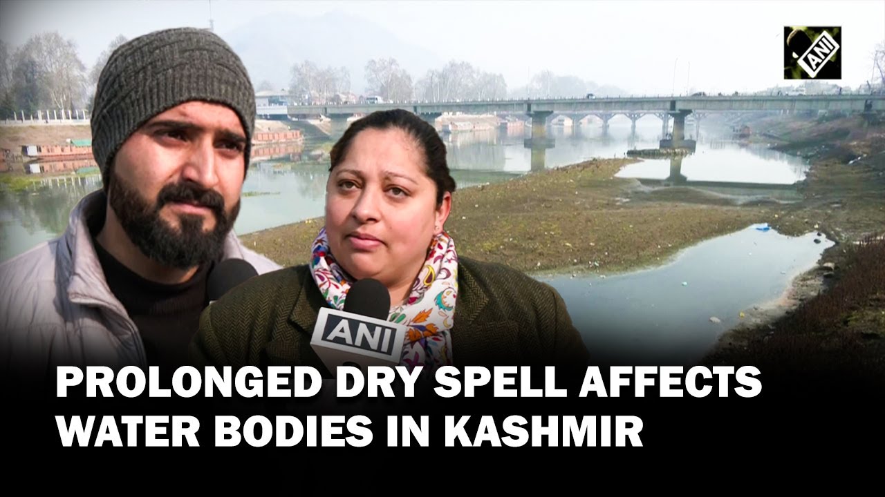 Prolonged dry spell affecting water bodies including River Jhelum in ...