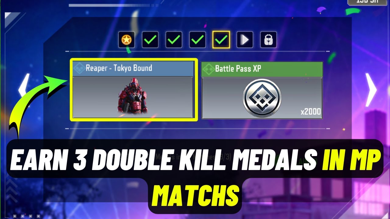 How to Earn 3 Double Kill Medals in MP Matches Cod Mobile - YouTube