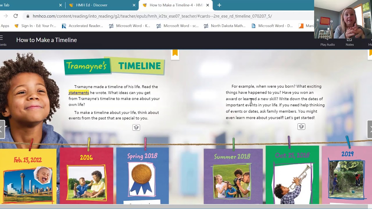 How To Read a Timeline Comprehension questions pg194 - YouTube