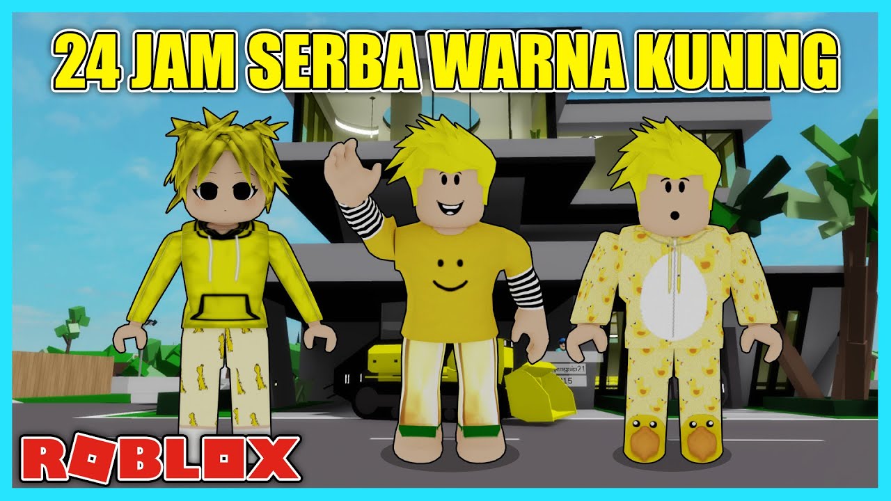 UCUP DAN HARUMI 24 JAM CHALLENGE SERBA WARNA KUNING - Roblox Indonesia ...