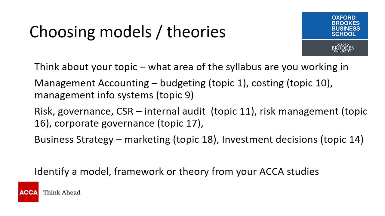 Using models & theories part 1 - YouTube