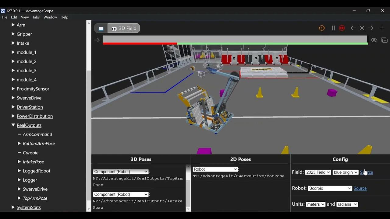 FRC 5987 Simulated Robot Example - YouTube