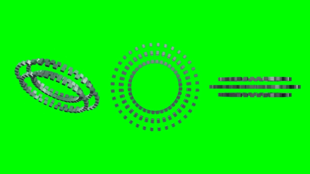 3D COG Element Spins (green screen) - YouTube