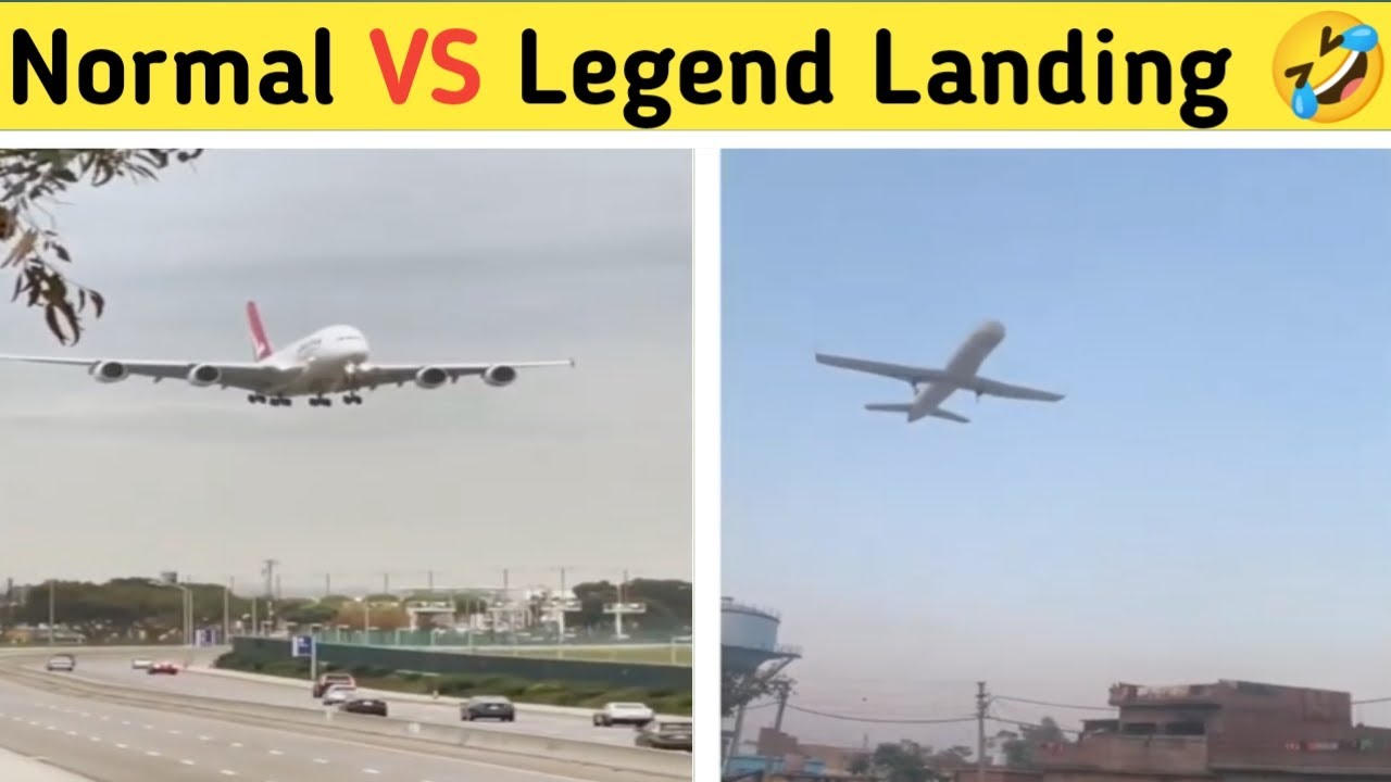 Normal Landing Vs Legend Landing 😱 Funny moment video part 19. - YouTube