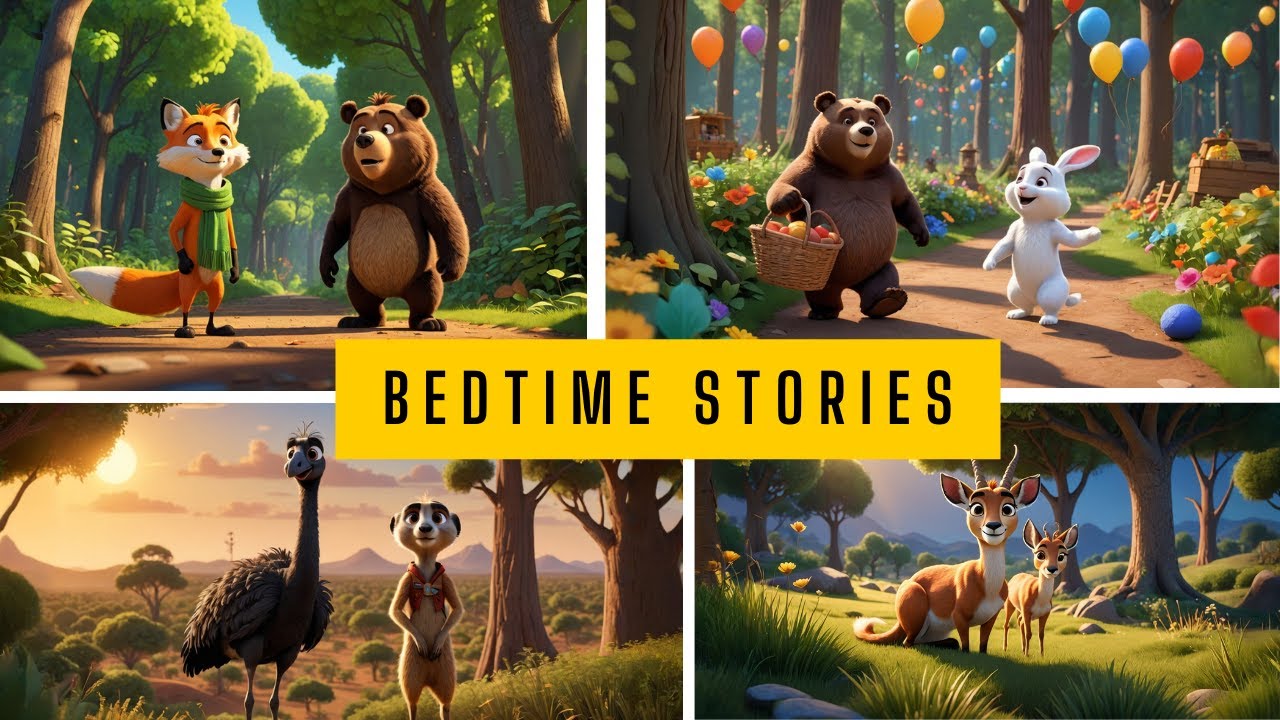 The Clever Fox, Lazy Bear, Oscar's Adventure and Zara The Gazelle ...