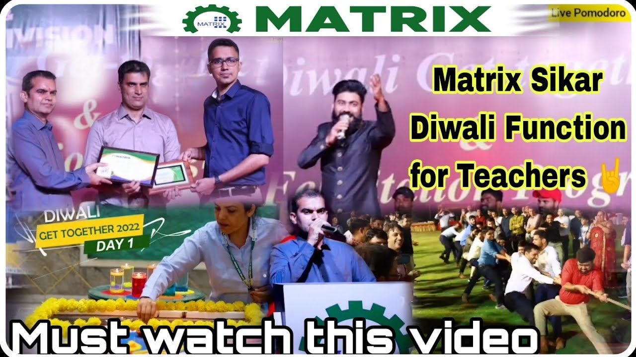 Matrix JEE Academy sikar Diwali Get-together and Felicitation Program # ...