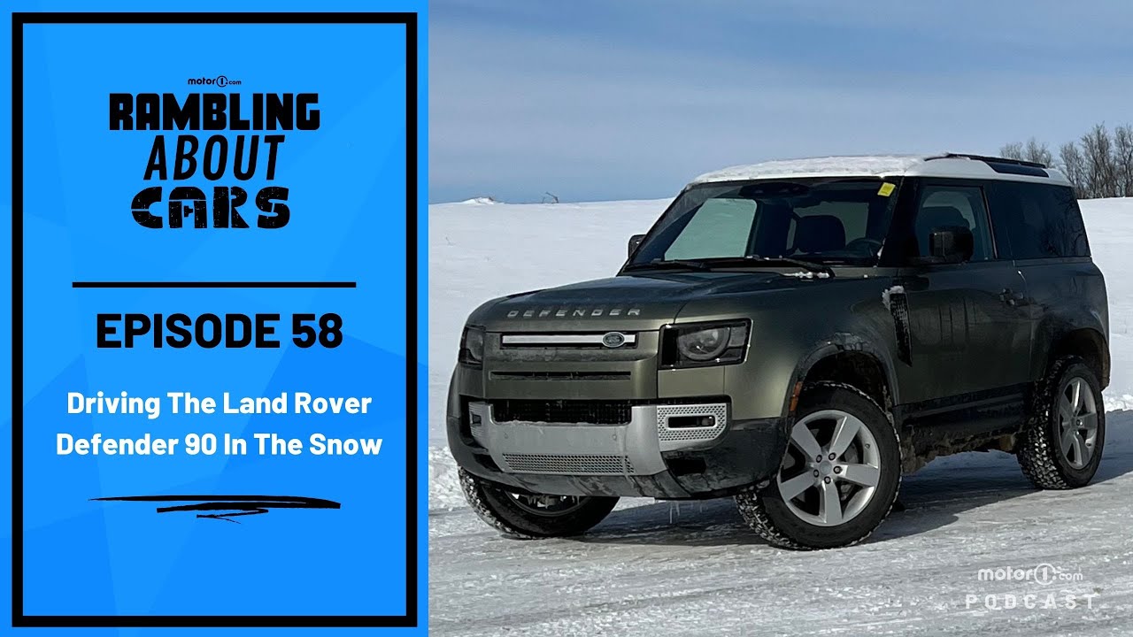 Driving The Land Rover Defender 90 Through The Snow - YouTube