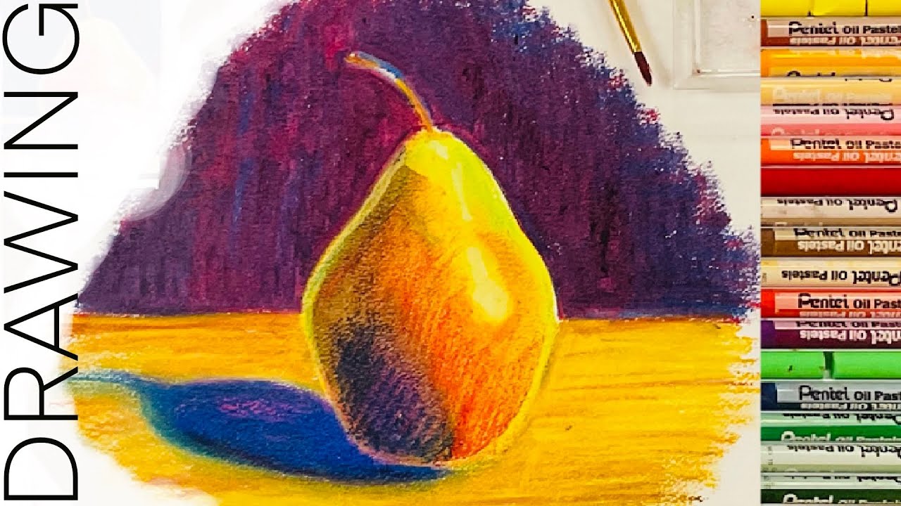 Oil Pastels for Beginners EASY Drawing - YouTube