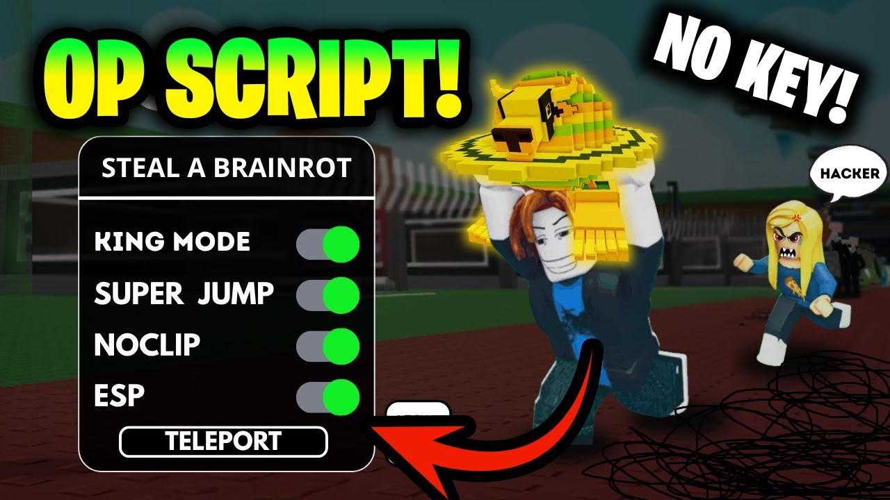 [ NEW ] Steal A Brainrot Script NO KEY Noclip, Base Lasers, Instant ...