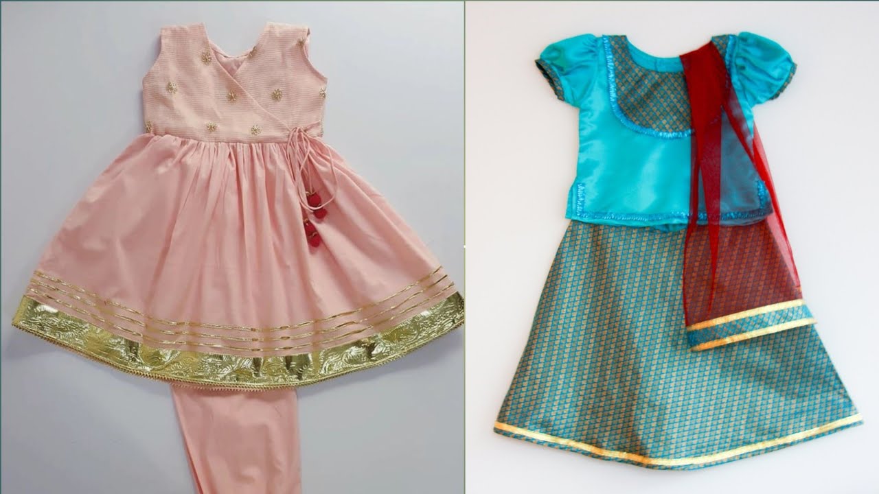 Unique and new style gotta dress design ideas for kids girl - YouTube