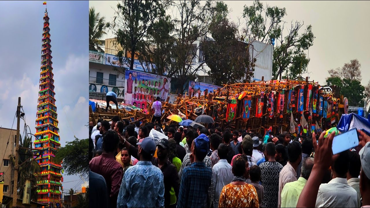 Huskur Jatre | 🏯Tallest Chariots Festival in the world | Sri Madduramma ...