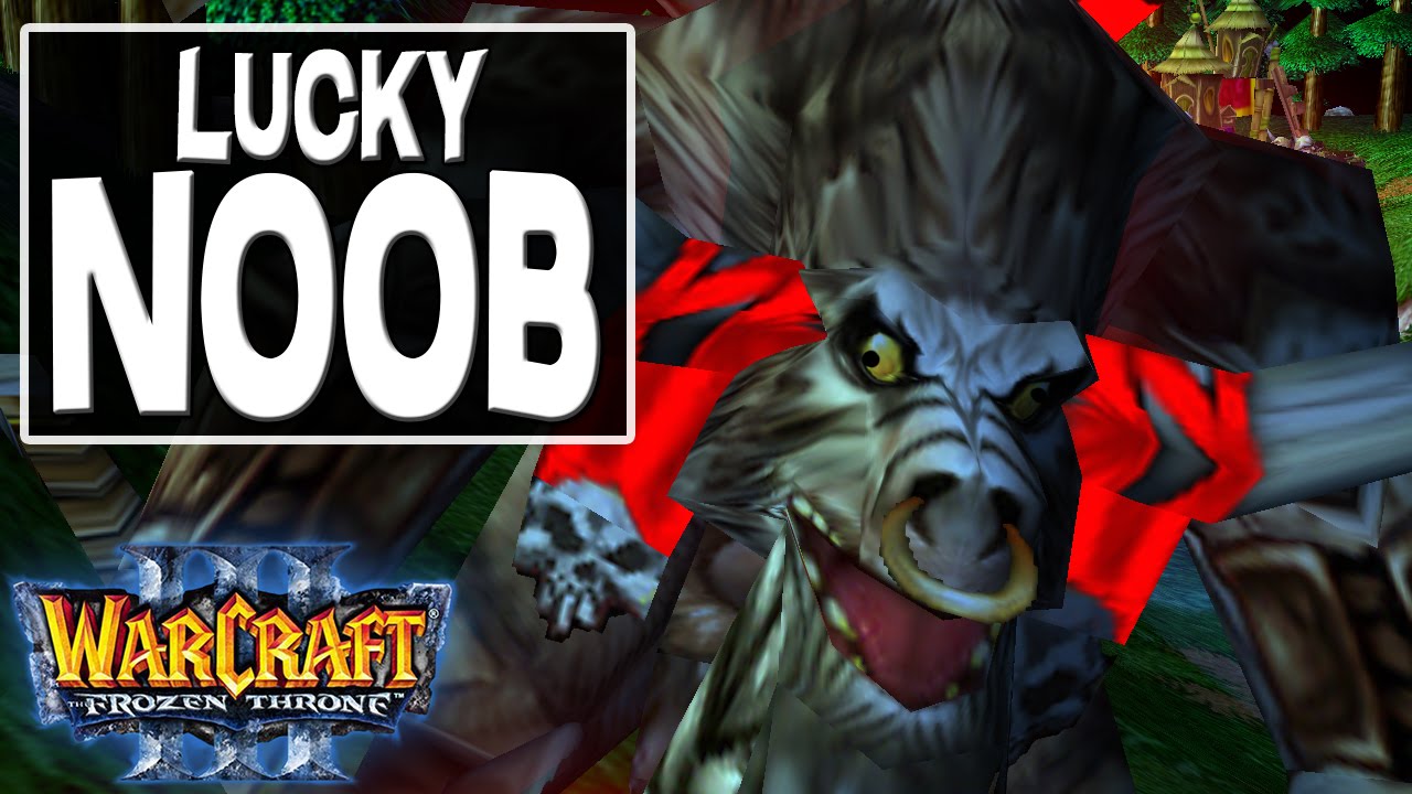 Warcraft 3 - Lucky Noob (1v1 #143) - YouTube