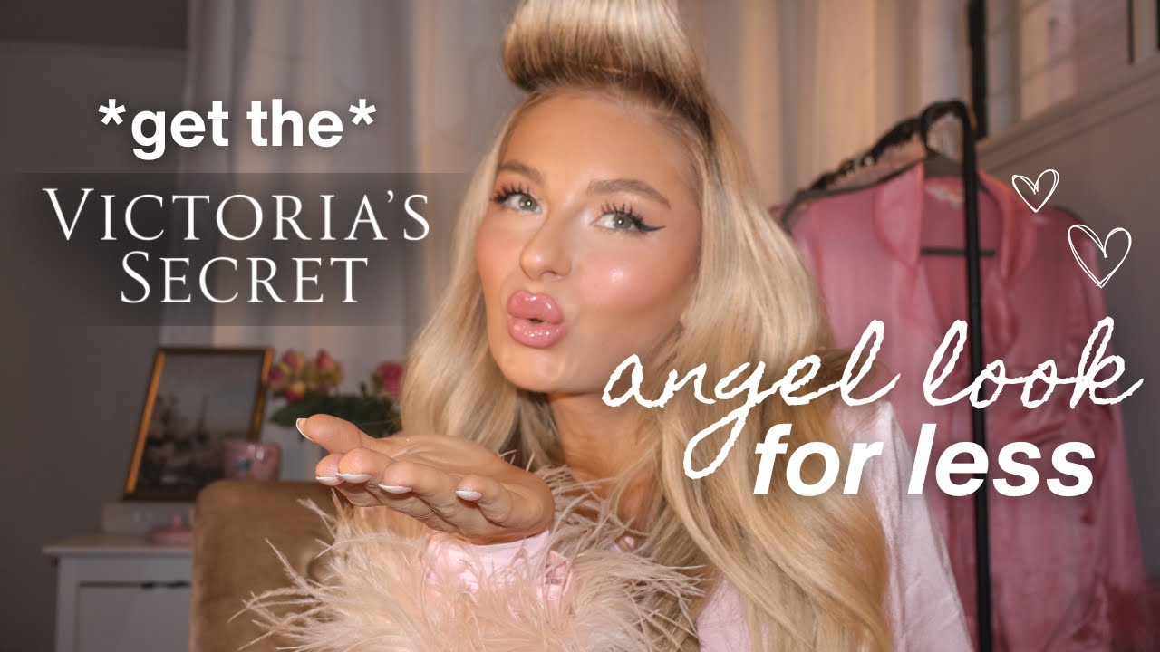 a full *victoria's secret angel* glam using ONLY drugstore products ...
