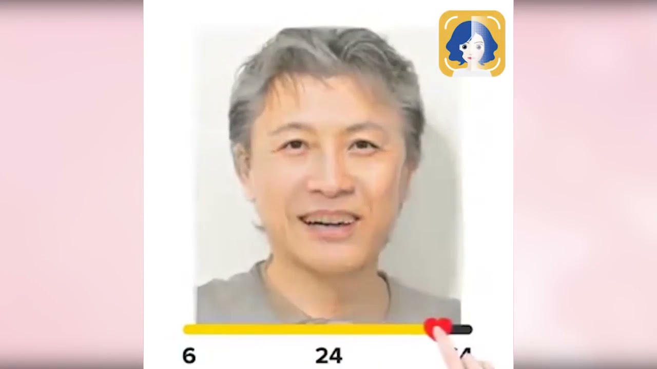 old recreates her younger face - old face changer app - YouTube